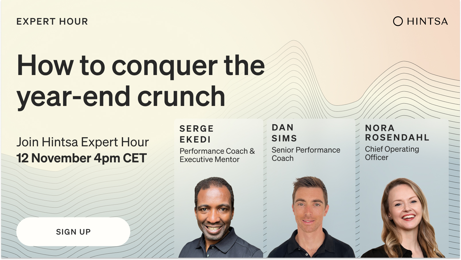 Conquer the Crunch – Join Our Hintsa Expert Hour on 12 November